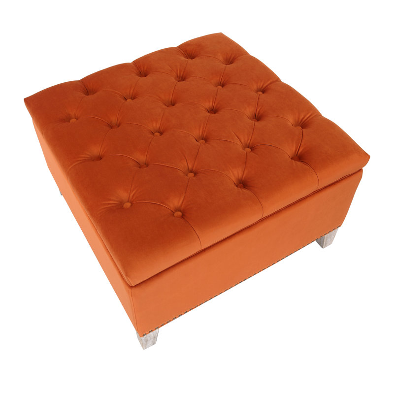 Willa Arlo Interiors Pang Velvet Ottoman And Reviews Wayfair
